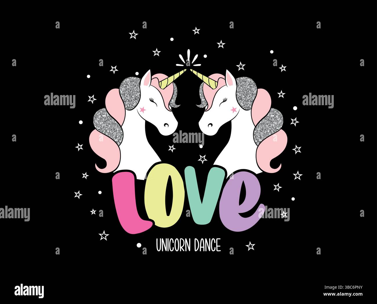 Adorable unicorn coloring Stock Vector Images - Alamy