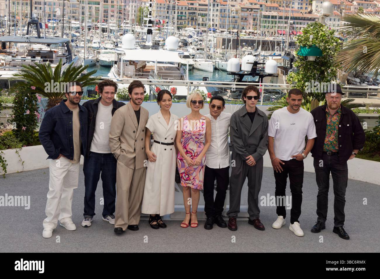 Cannes, France. 18th May, 2025. Pio Marmaï, Joseph Olivennes, Panayotis ...