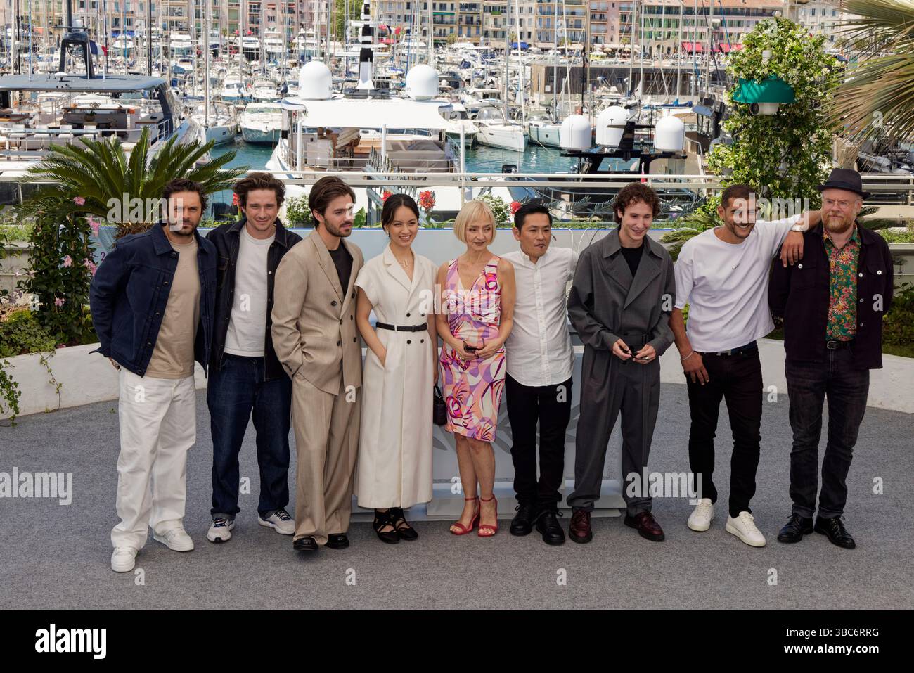 Cannes, France. 18th May, 2025. Pio Marmaï, Joseph Olivennes, Panayotis ...