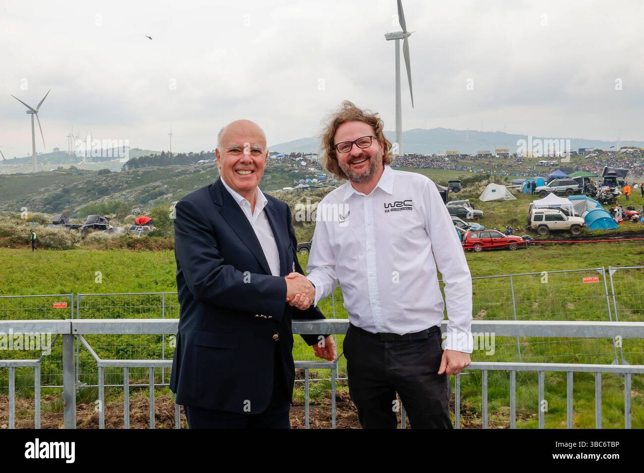 Carlos Barbosa ACP, Simon Larkin WRC promoter, during the 2025 Rally de ...