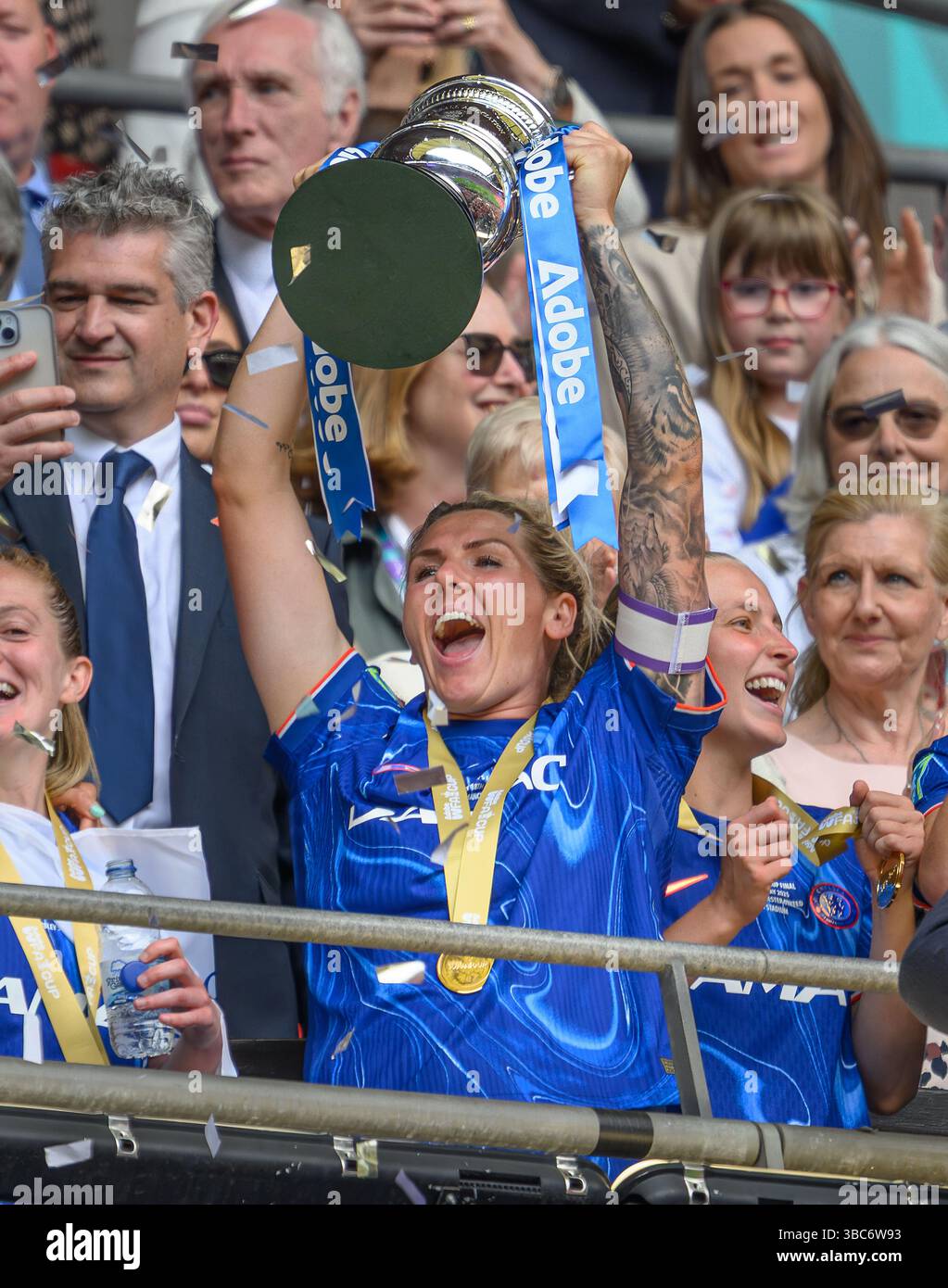 London, UK. 18th May, 2025. Chelsea v Manchester United - Womens FA Cup ...