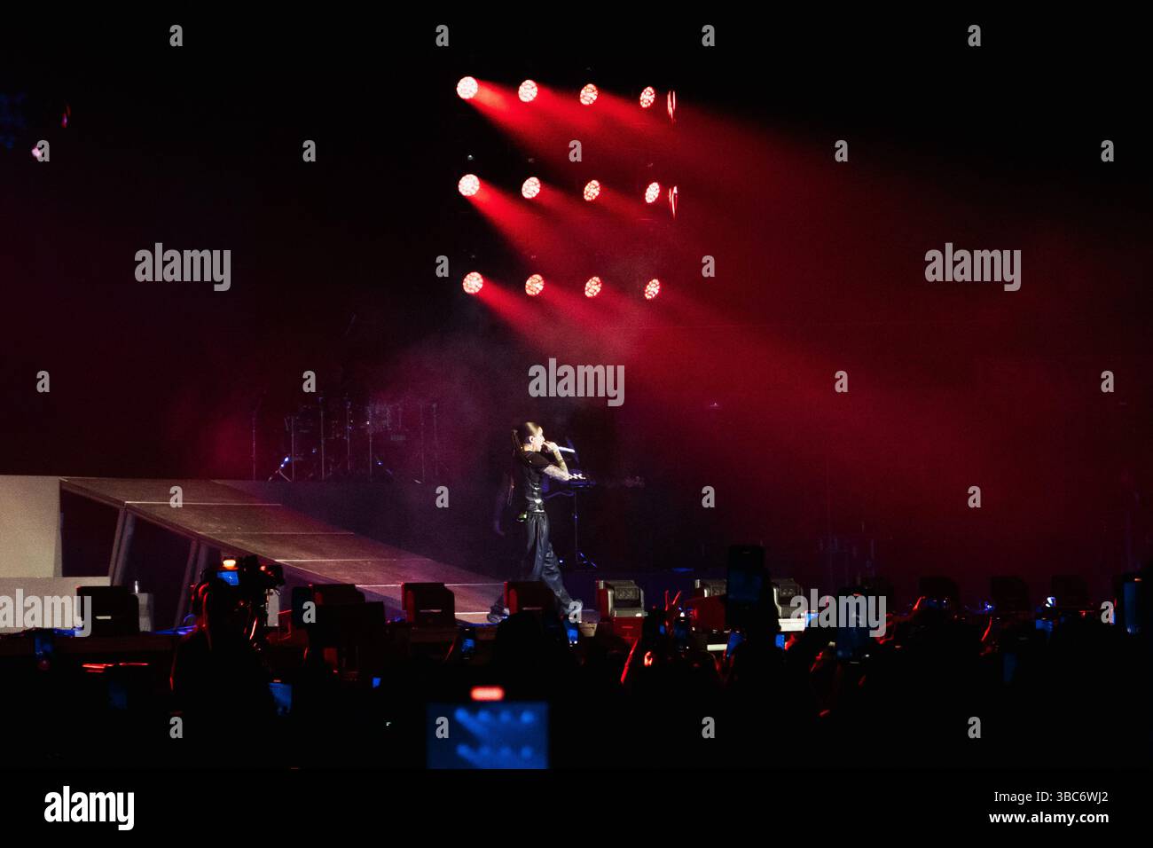 Madrid, Madrid, Spain. 18th May, 2025. Puerto Rican singer YOUNG MIKO ...