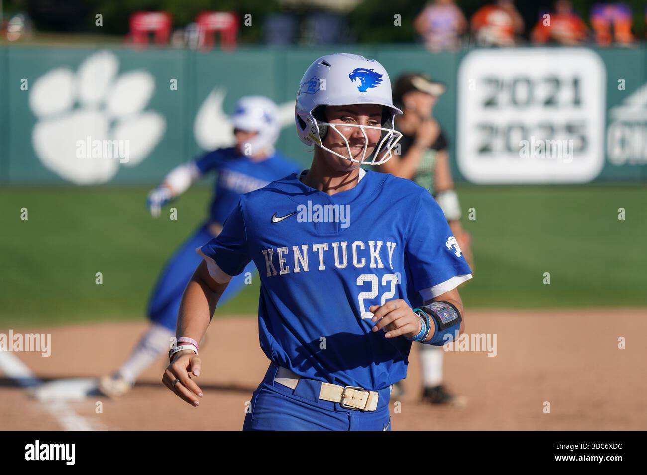 Kentucky infielder Cassie Reasner runs home during an NCAA regional ...