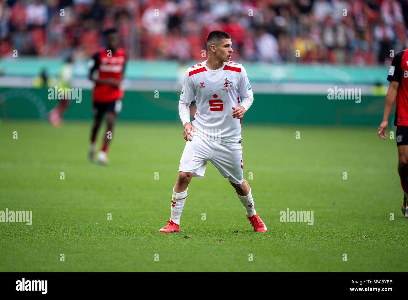 Leverkusen, Deutschland. 18th May, 2025. San-Luca Spitali (1.FC Koeln ...
