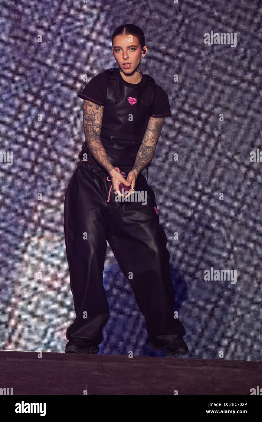 Madrid, Spain. 18th May, 2025. Puerto Rican singer and songwriter Young ...