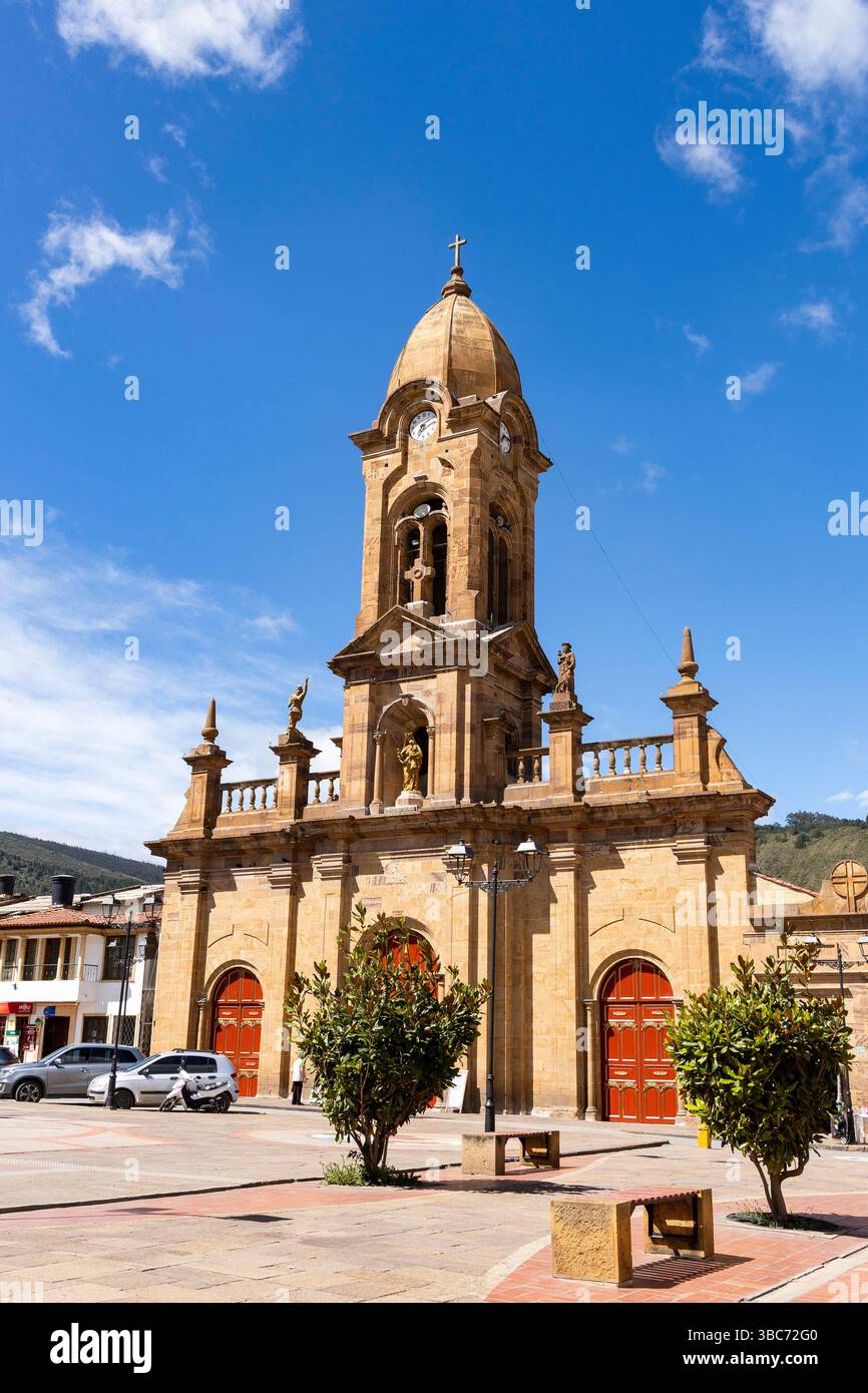 Nobsa, Boyaca - Colombia. May 10, 2025. Catholic parish located in the ...