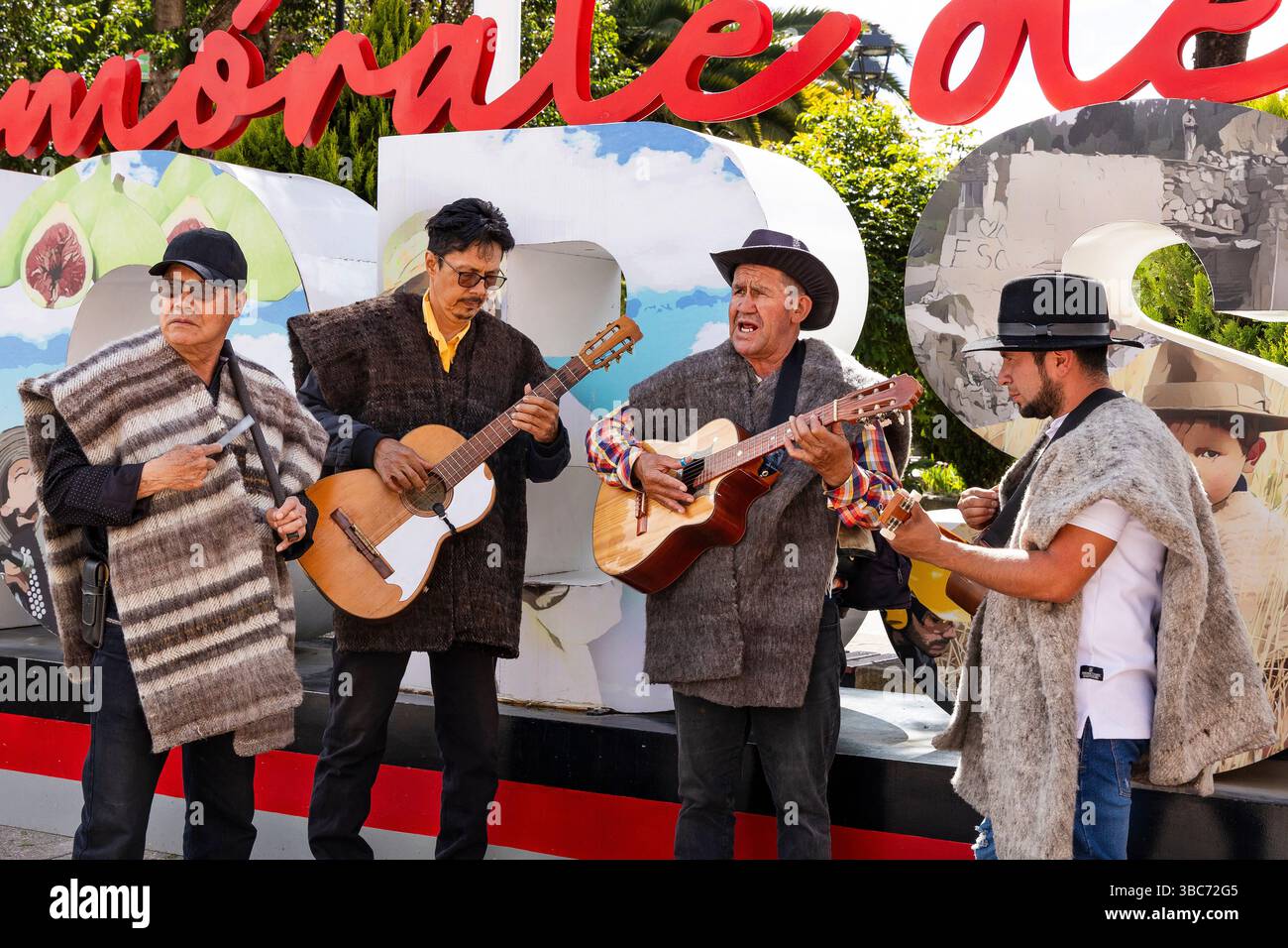 Nobsa, Boyaca - Colombia. May 10, 2025. Boyacá street performers ...