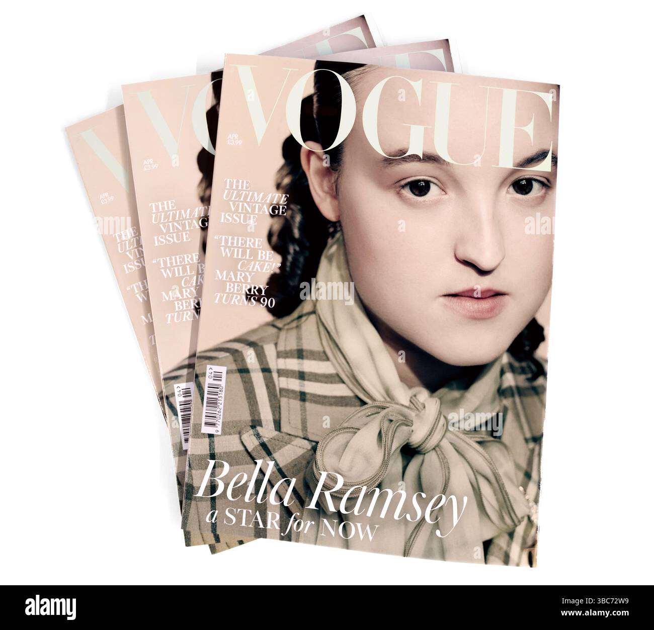 Bella Ramsey Vogue cover. Face of the young actor known for Games of ...