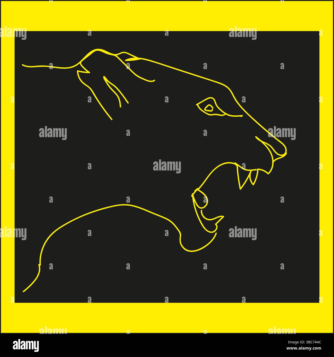 Strong jaw line Stock Vector Images - Alamy