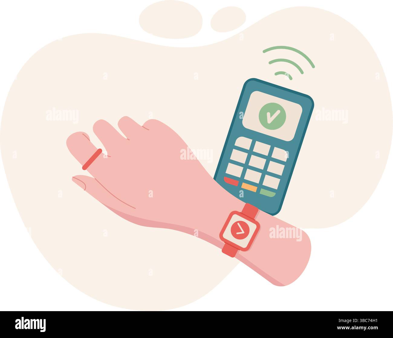 Pay nfc smartwatch icon hi-res stock photography and images - Alamy
