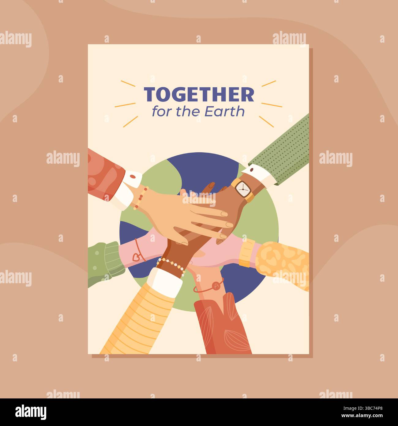 Volunteer Community Banner Hands Flat Stock Vector Image & Art - Alamy