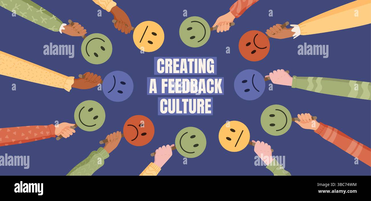 Positive customer feedback evaluation Stock Vector Images - Alamy
