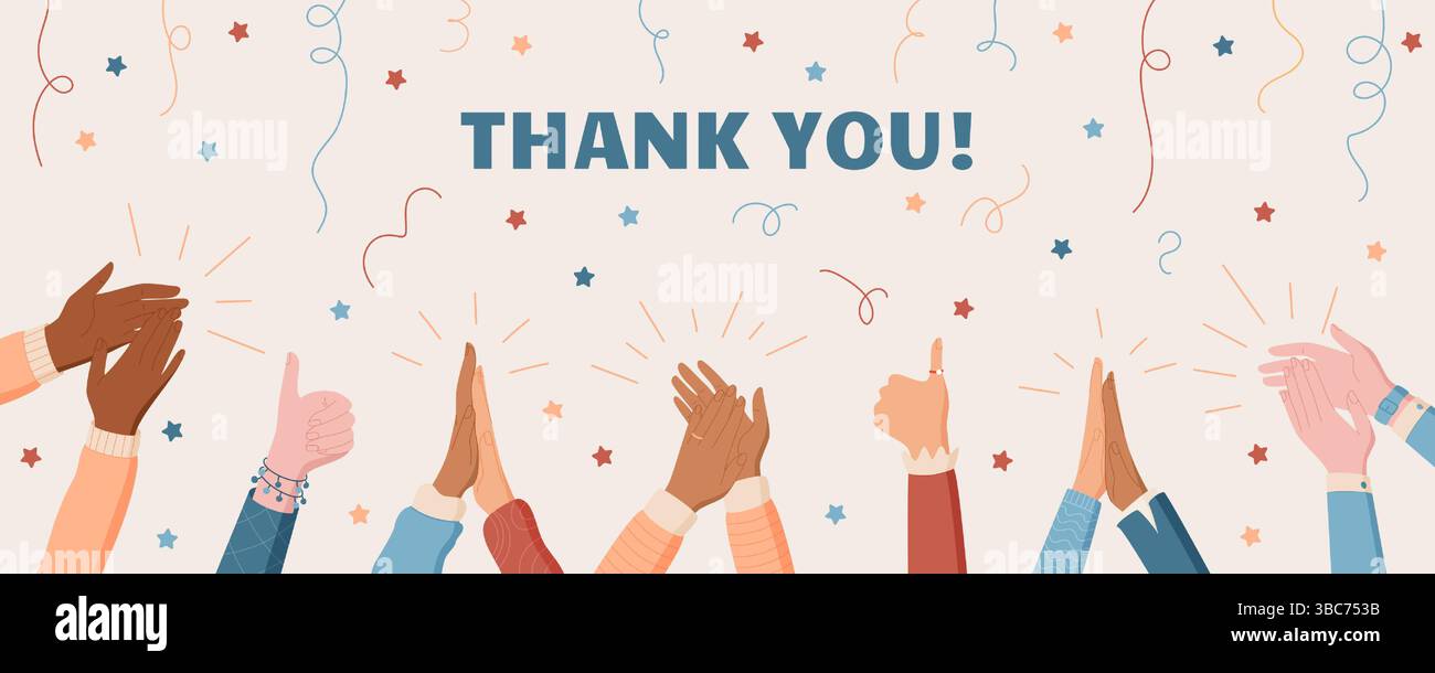 Colorful Cartoon Hands Clapping Celebration Stock Vector Image & Art - Alamy