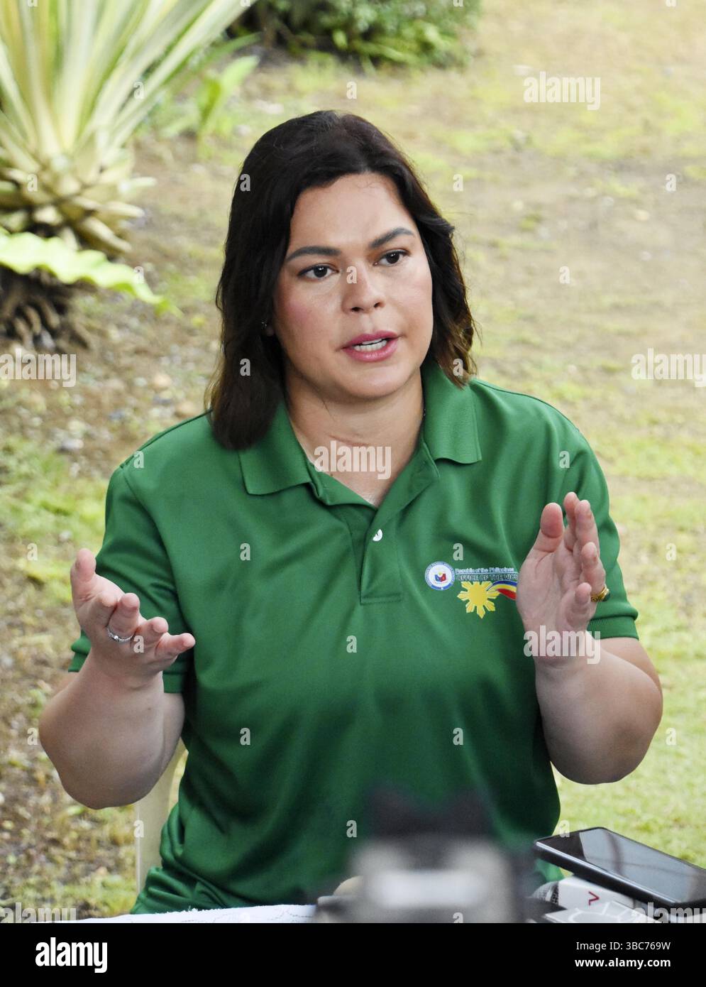 Philippine Vice President Sara Duterte attends a press conference in ...