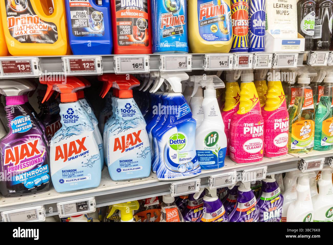 New Zealand supermarket selling range of cleaning products for ...
