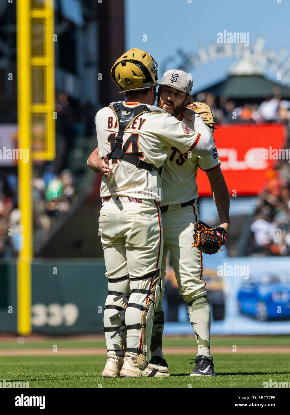 May 18 2025 San Francisco CA, U.S.A. San Francisco pitcher Ryan Walker ...