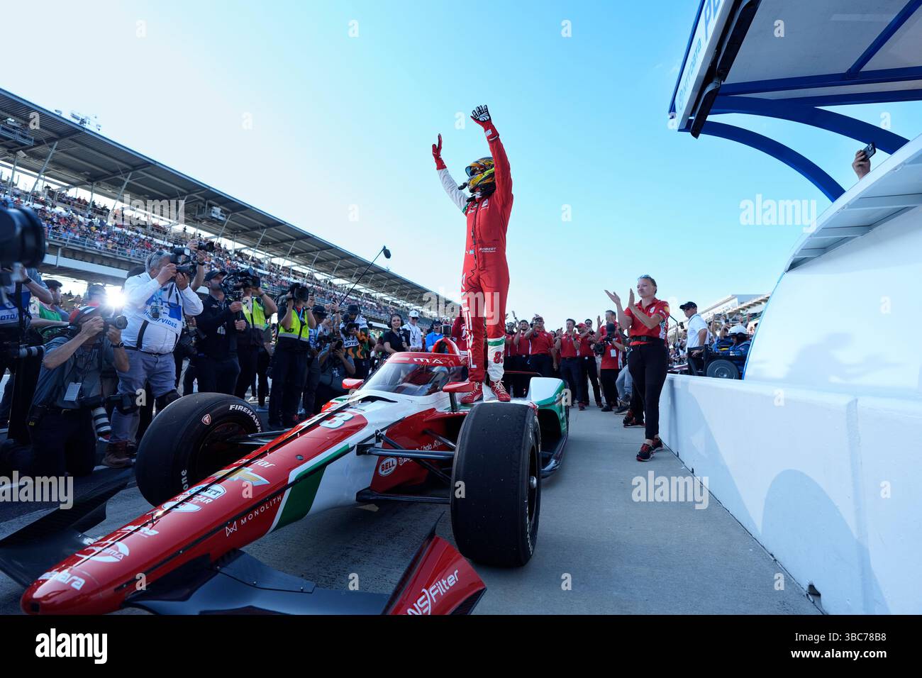 Indianapolis, Indiana, USA. 18th May, 2025. Robert Shwartzman of Israel ...