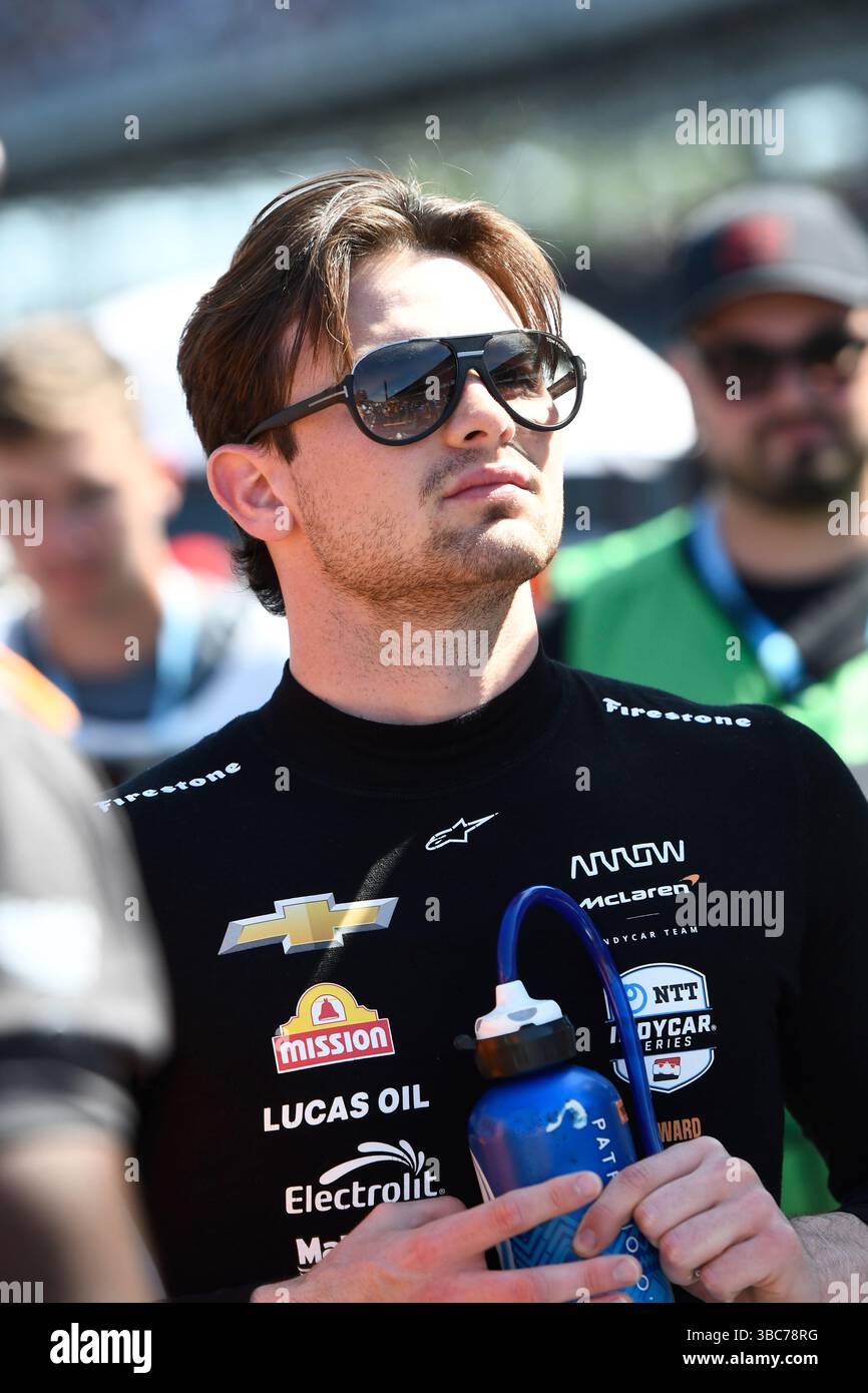 INDIANAPOLIS, IN - MAY 18: Pato O'Ward (#5 Arrow McLaren Chevrolet ...