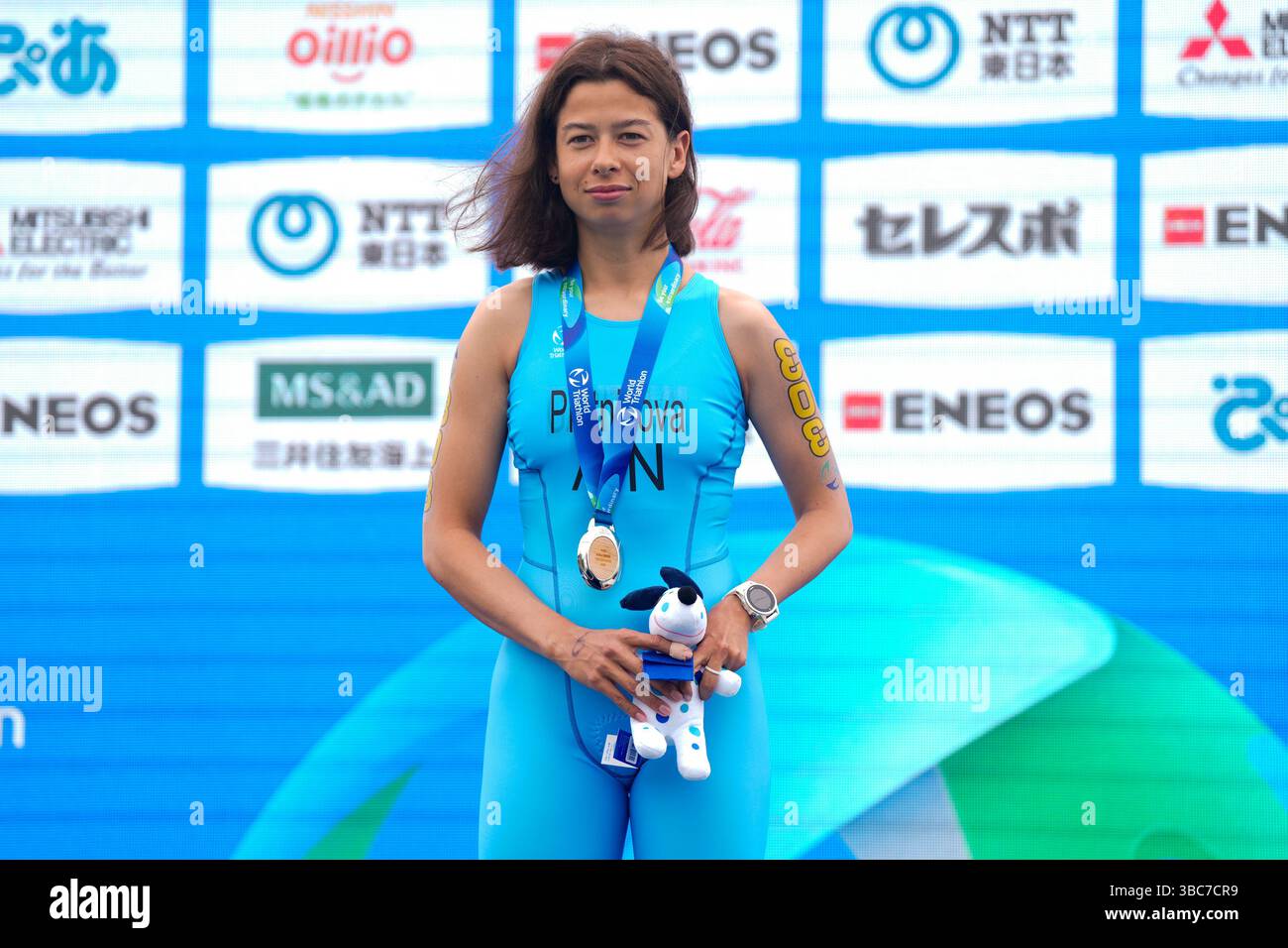 Yokohama, Japan. 17th May, 2025. Anna Plotnikova (AIN), May 17, 2025 - Triathlon : Womens PTS3 ...