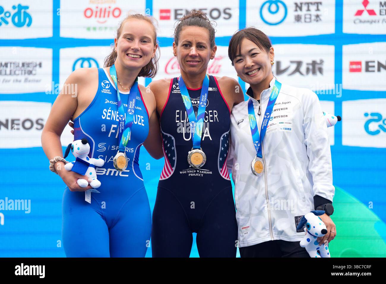 Yokohama, Japan. 17th May, 2025. (L-R) Camille Seneclauze (FRA), Kelly ...