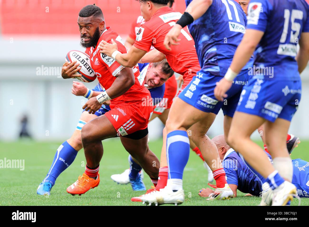 Osaka, Japan. 17th May, 2025. Inoke Burua (Steelers) Rugby : 2024-25 ...