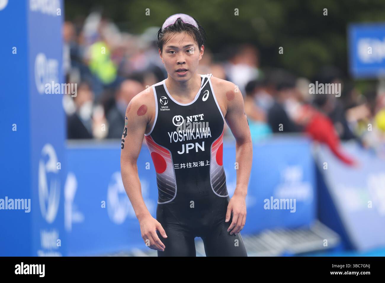 Yokohama, Kanagawa, Japan. 17th May, 2025. Kyotaro Yoshikawa Triathlon : World Triathlon ...