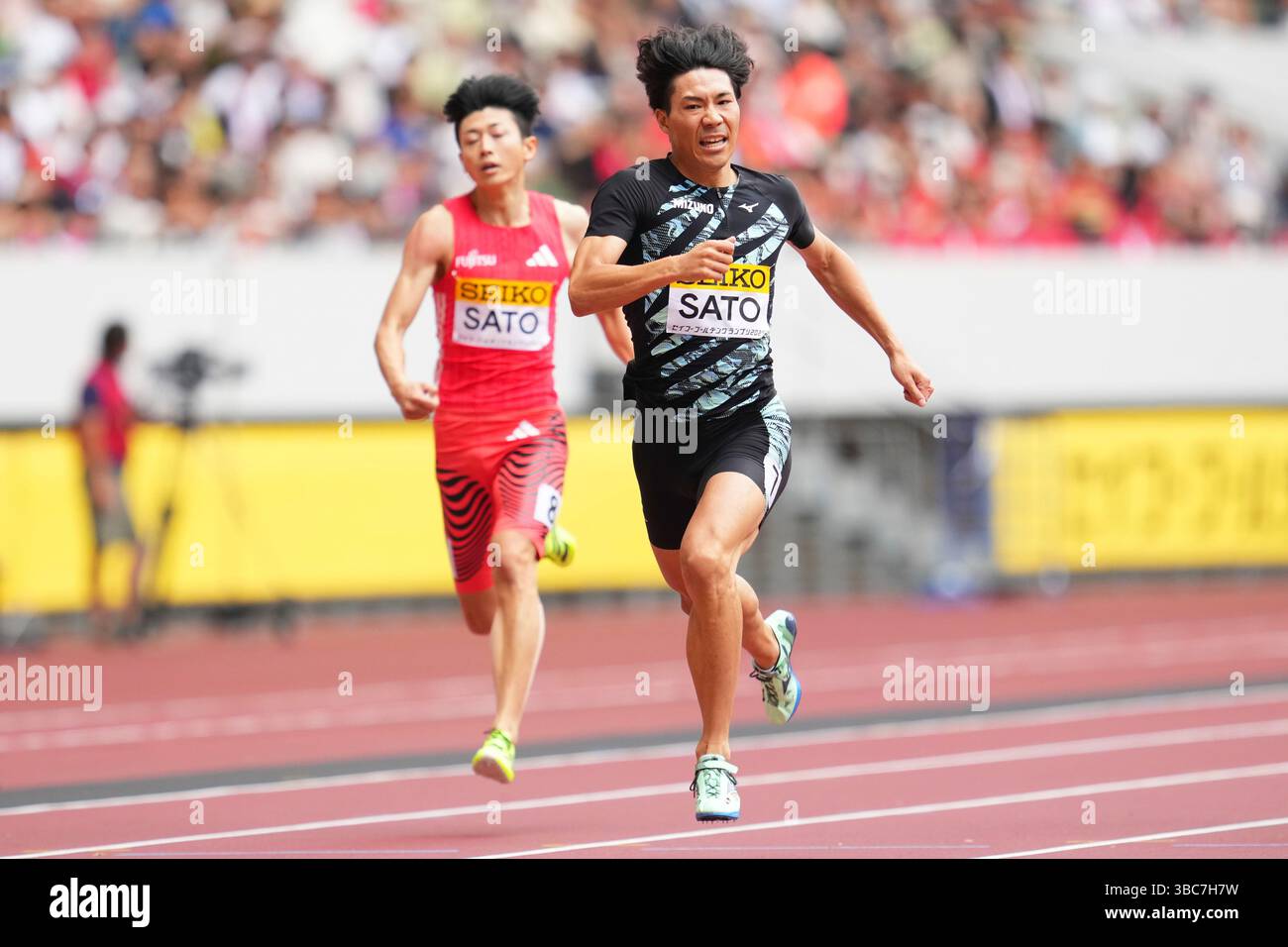 (L-R) Kentaro Sato, Fuga Sato, MAY 18, 2025 - Athletics : World Athletics Continental Tour Seiko ...
