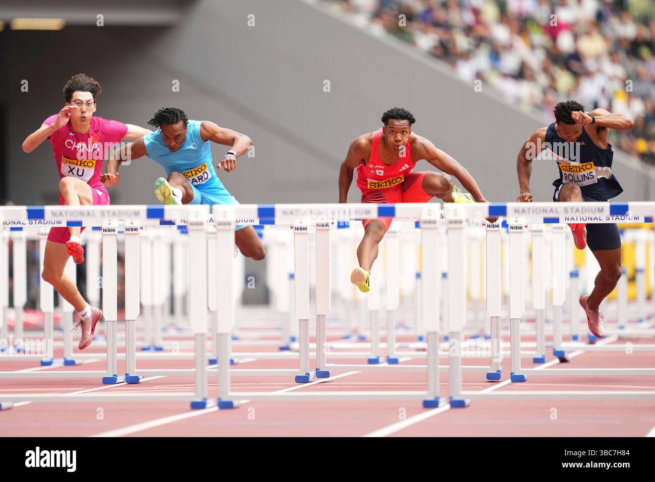 (L-R) Xu Zhuoyi (CHN), Dylan Beard (USA), Rachid Muratake, Louis ...