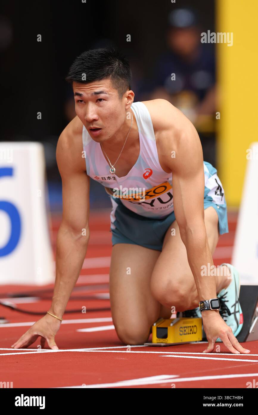 Yoshihide Kiryu, MAY 18, 2025 - Athletics : World Athletics Continental Tour Seiko Golden Grand ...
