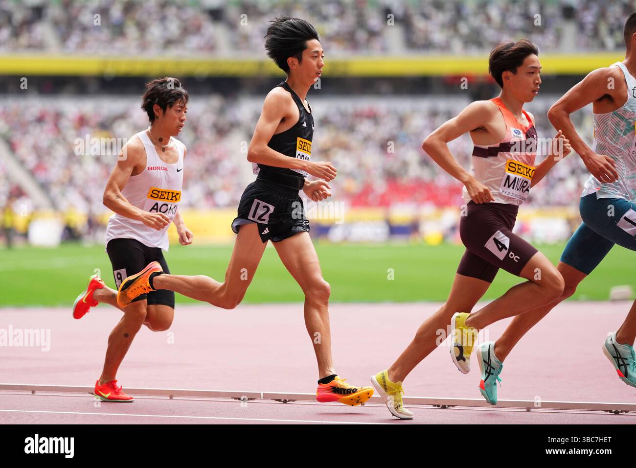 (L-R) Ryoma Aoki, Hibiki Obara, Ryuji Miura, MAY 18, 2025 - Athletics : World Athletics ...
