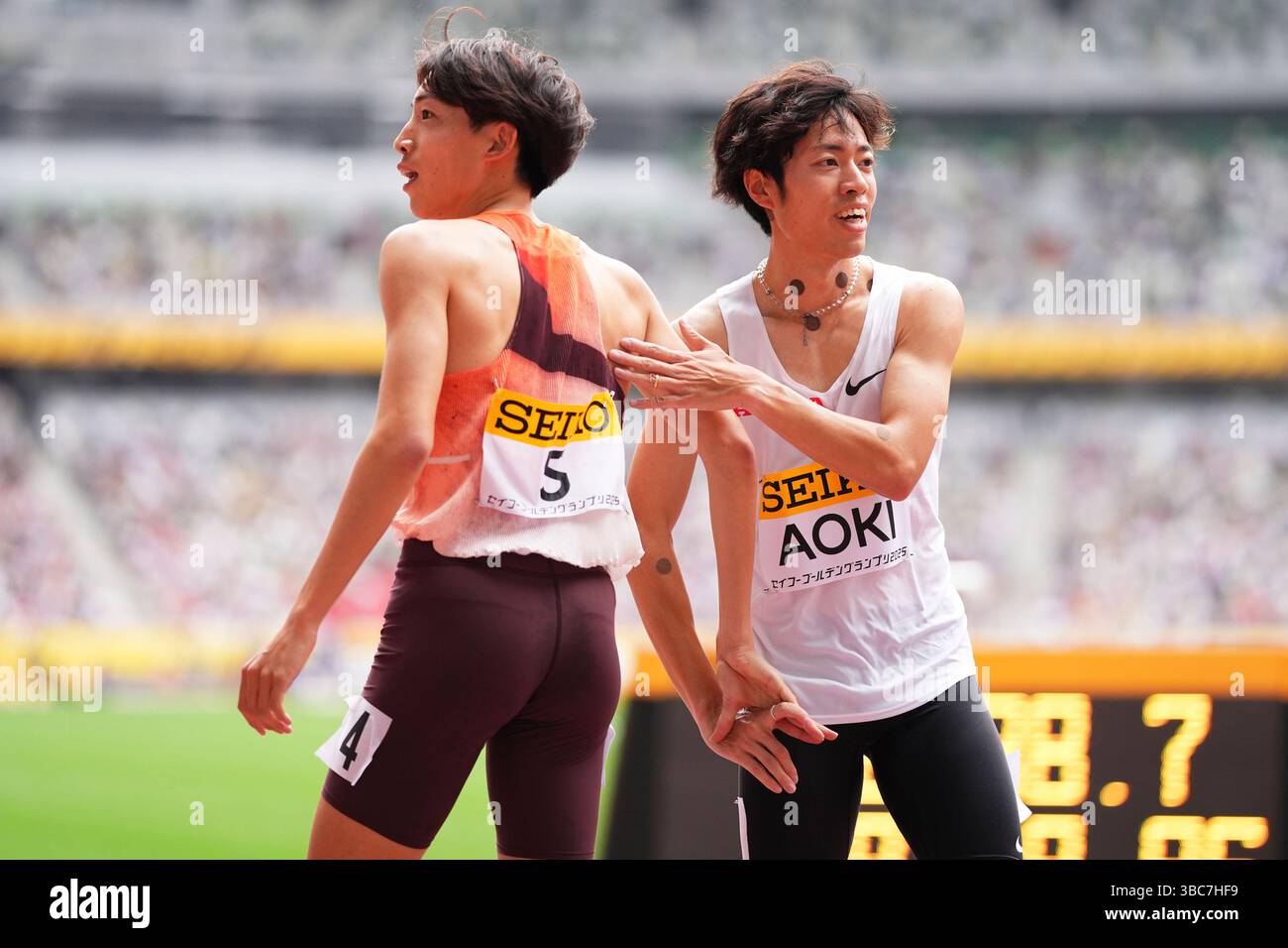(L-R) Ryuji Miura, Ryoma Aoki, MAY 18, 2025 - Athletics : World Athletics Continental Tour Seiko ...