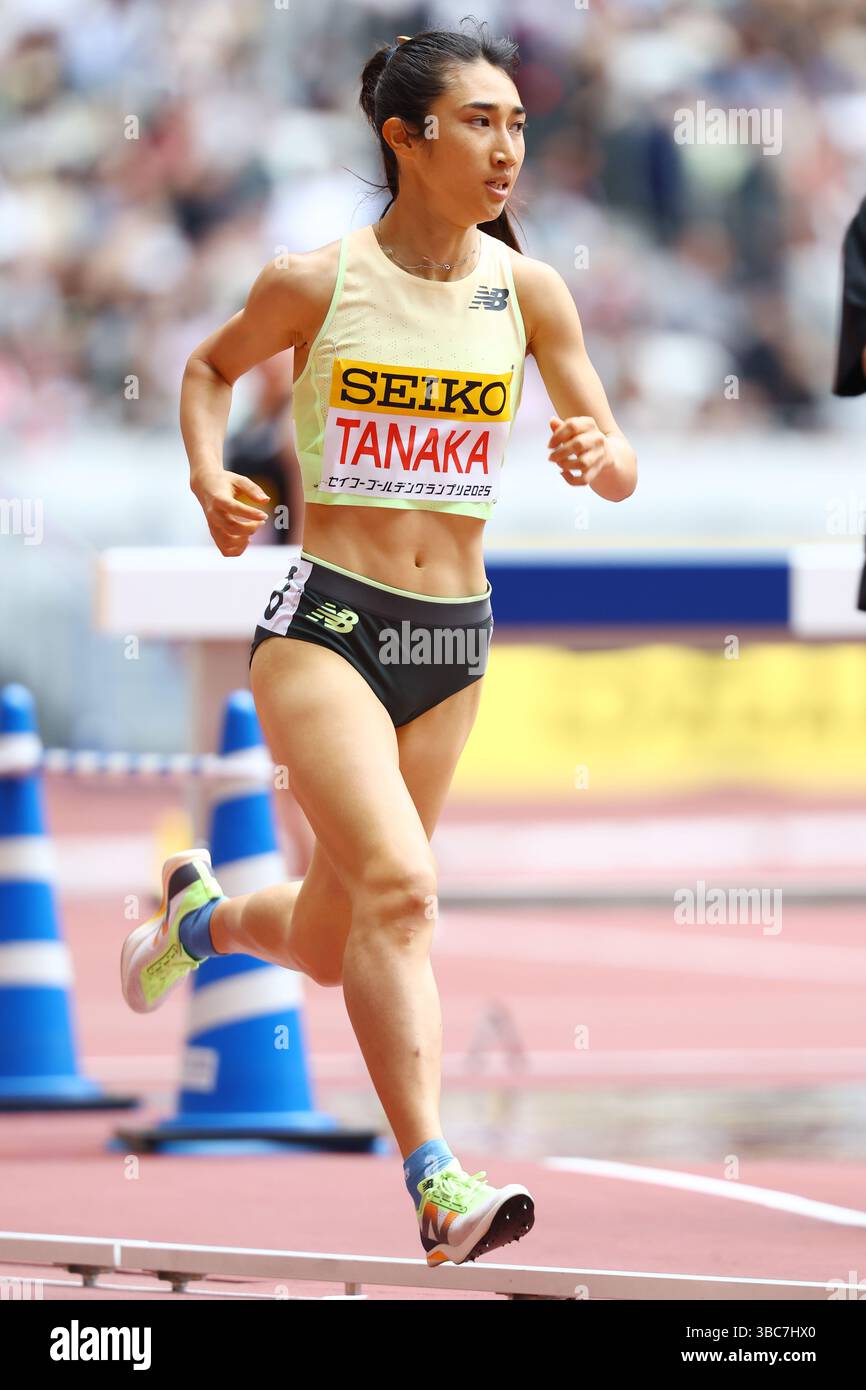 Tokyo, Japan. 18th May, 2025. Nozomi Tanaka (JPN) Athletics : World Athletic Continental Tour ...