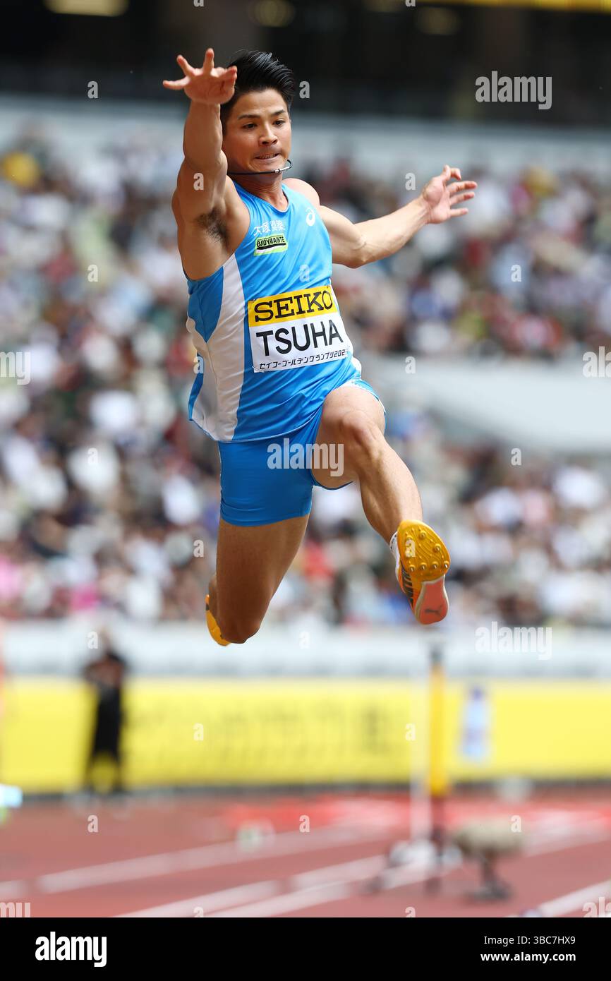 Tokyo, Japan. 18th May, 2025. Hibiki Tsuha (JPN) Athletics : World Athletic Continental Tour ...