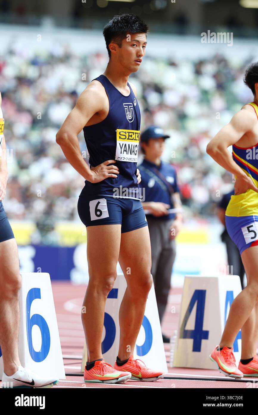 Tokyo, Japan. 18th May, 2025. Hiroki Yanagita (JPN) Athletics : World Athletic Continental Tour ...