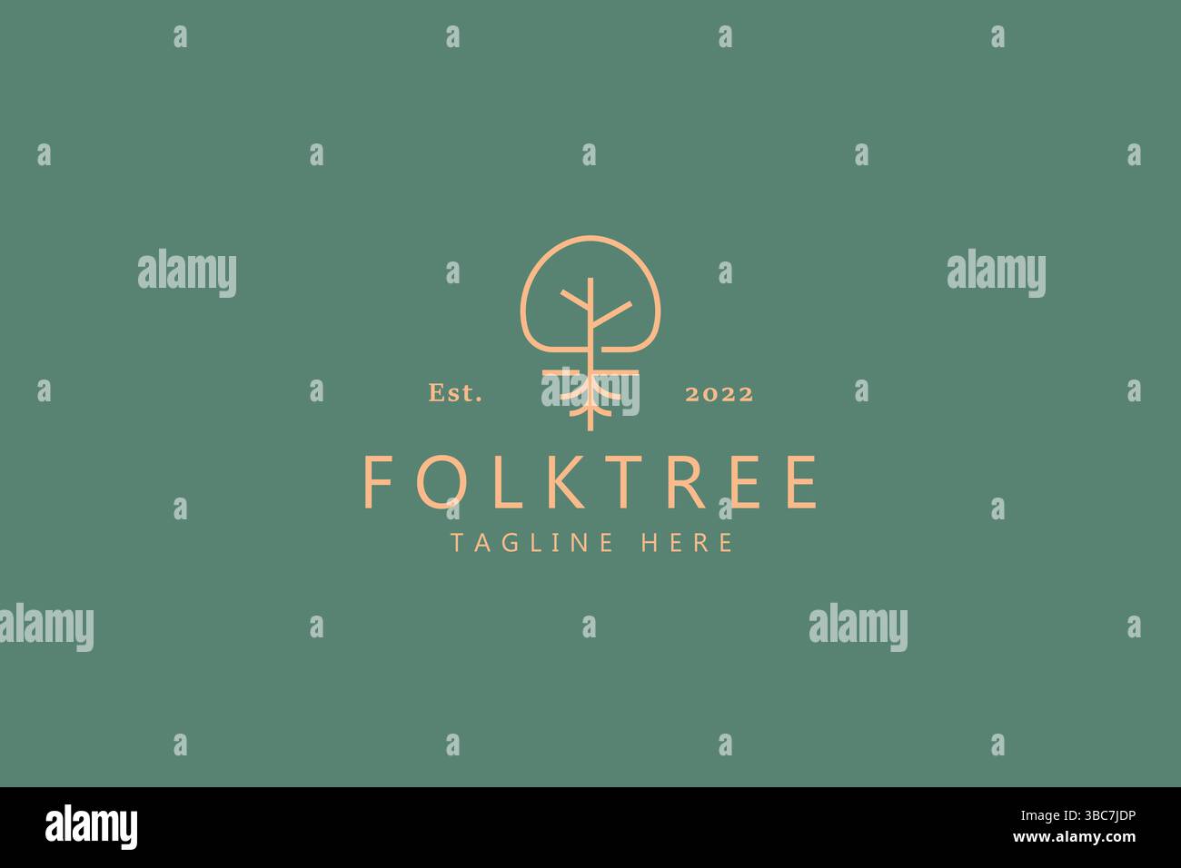 Minimalist tree illustration Stock Vector Images - Alamy