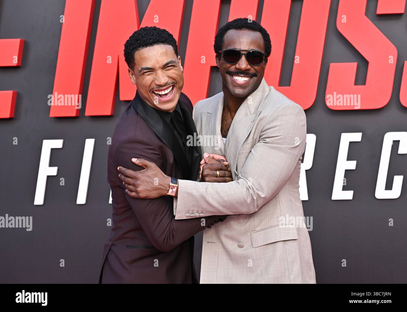 Greg Tarzan Davis, left, and Tramell Tillman attend the "Mission ...