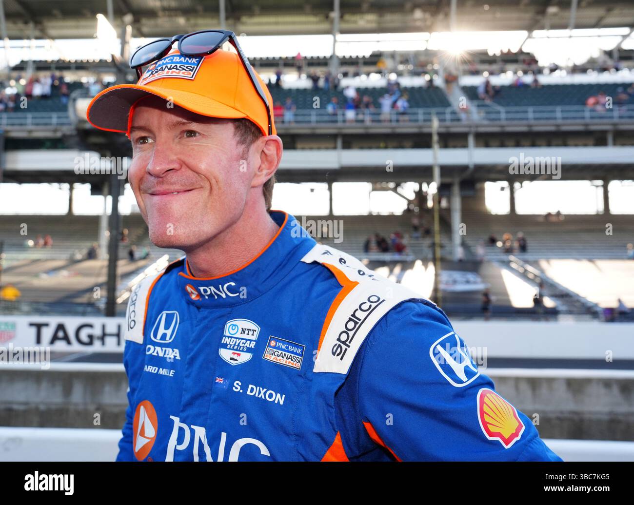 INDIANAPOLIS, IN - MAY 18: IndyCar driver Scott Dixon does an interview ...