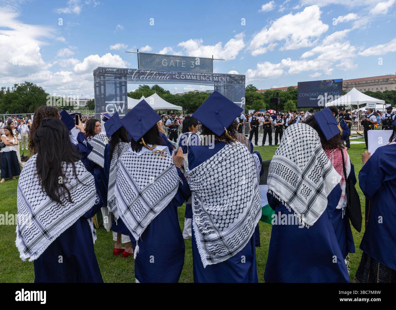 Washington, U.S.A. 17th May, 2025. Dozens of George Washington ...