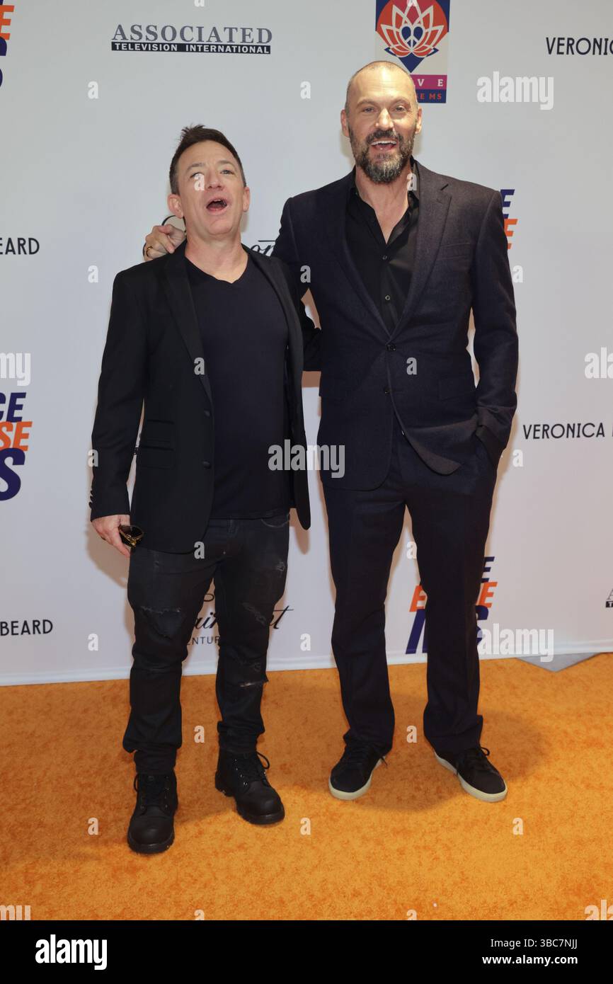 Los Angeles, United States. 17th May, 2025. David Faustino and Brian ...