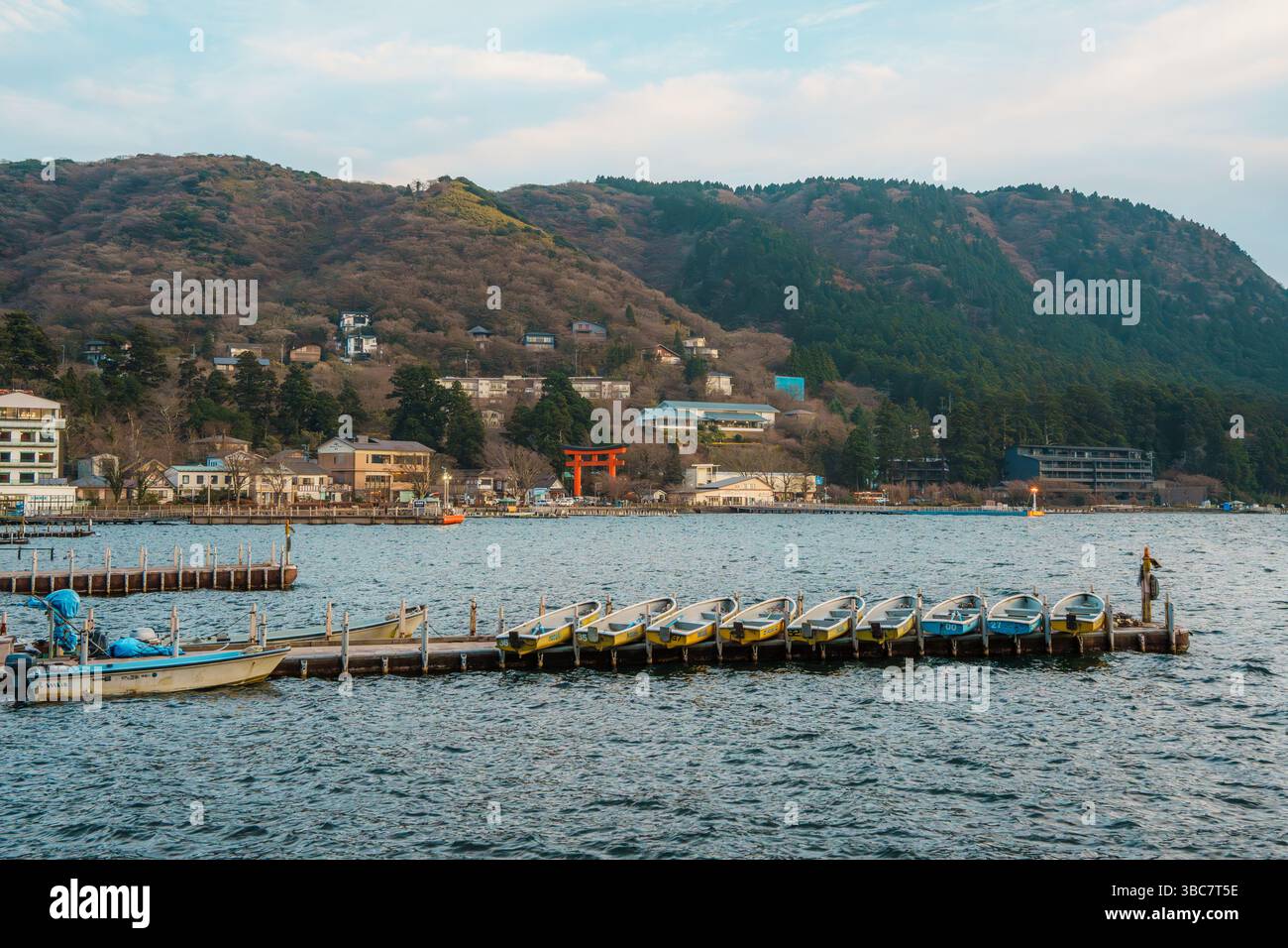 Hakone, Japan - Dec 9, 2023: A landscape in Moto Hakone with ...