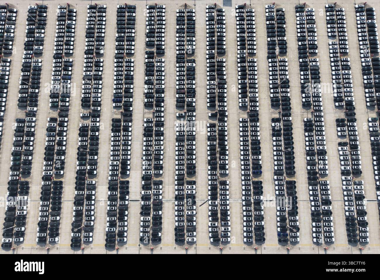 SHANGHAI, CHINA - MAY 18, 2025 - A large number of vehicles of various ...