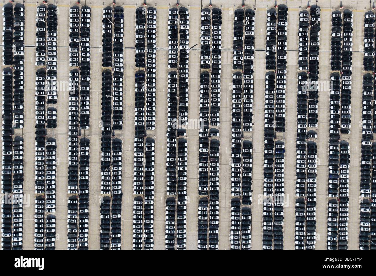 SHANGHAI, CHINA - MAY 18, 2025 - A large number of vehicles of various ...