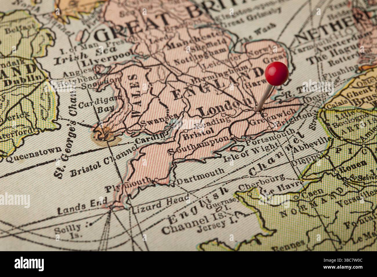 1920s map english channel hi-res stock photography and images - Alamy