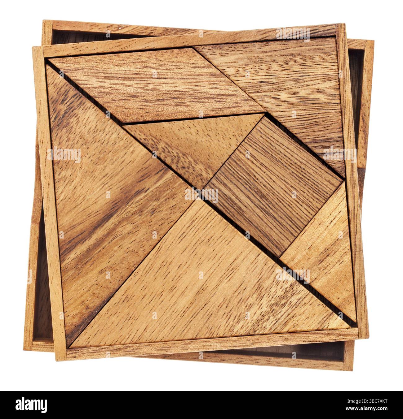 Tangram, a traditional Chinese Puzzle Game made of different wood parts ...