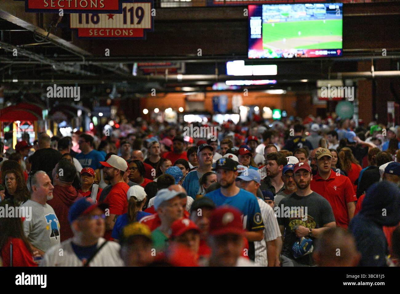 PHILADELPHIA, PA - MAY 16: A sellout crowd at Citizens Bank Park crows ...