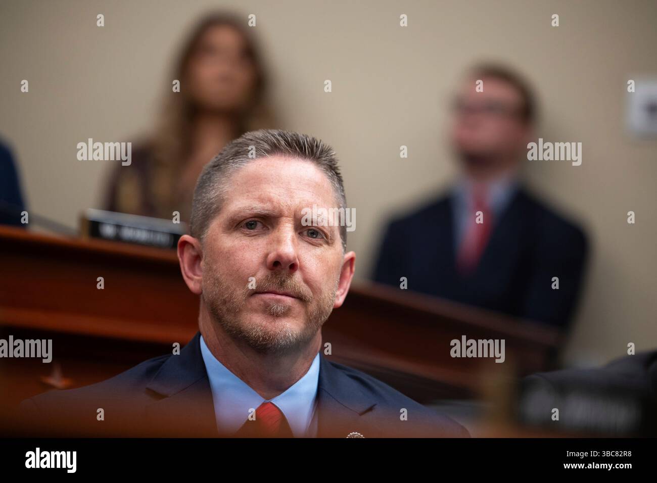 Rep. Josh Brecheen (R-Okla.) is seen during a House Budget Committee ...
