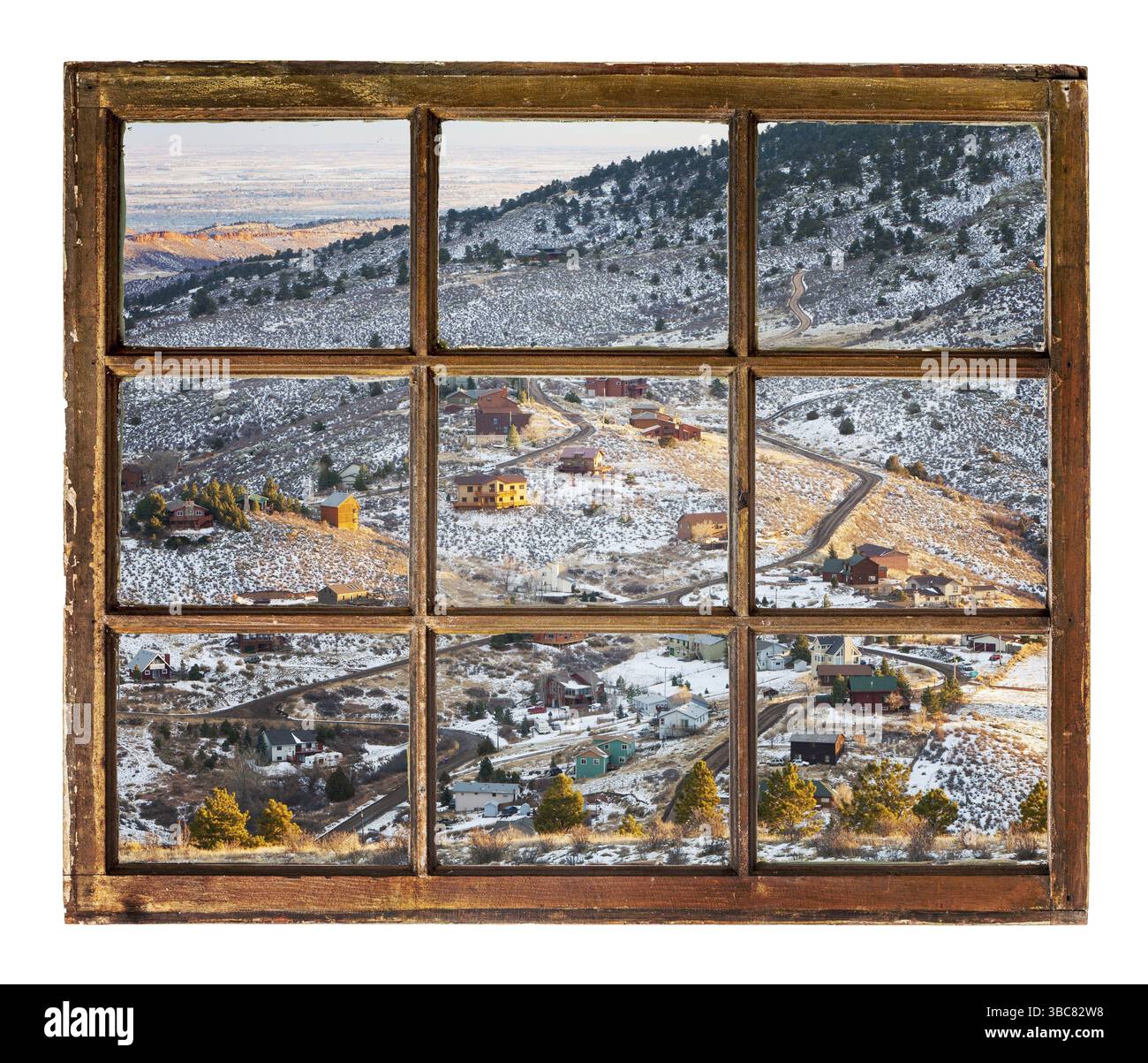 Vintage transom window Cut Out Stock Images & Pictures - Alamy