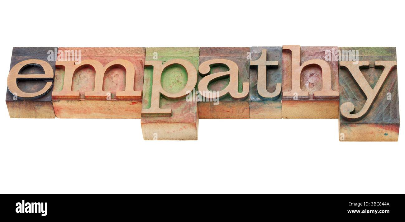 Empathy - isolated word in vintage wood letterpress printing blocks ...