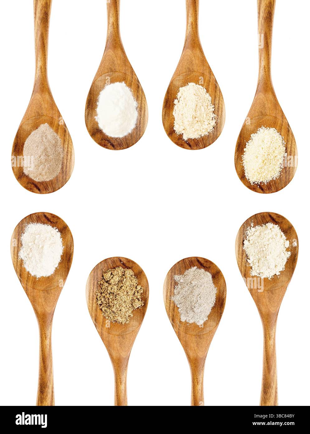 Gluten free flours set (almond, coconut, flax meal, brown rice, quinoa ...