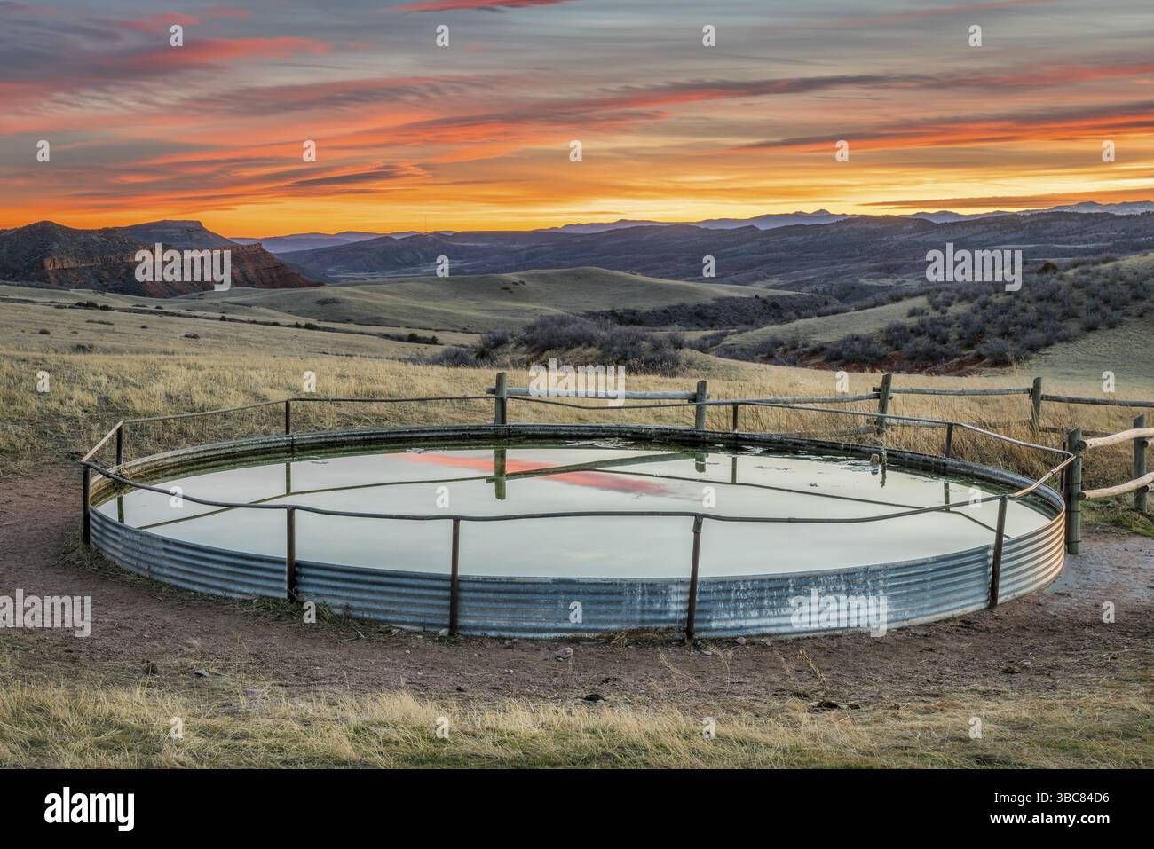 Cattle water tank in Colorado mountain ranch - Red Mountain Open Space ...